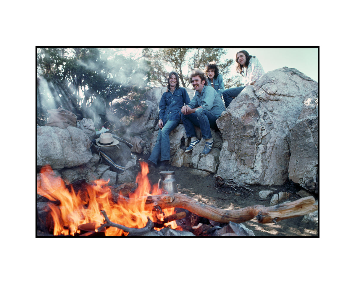 Eagles, Joshua Tree Campfire, 1972 – Henry Diltz Photography